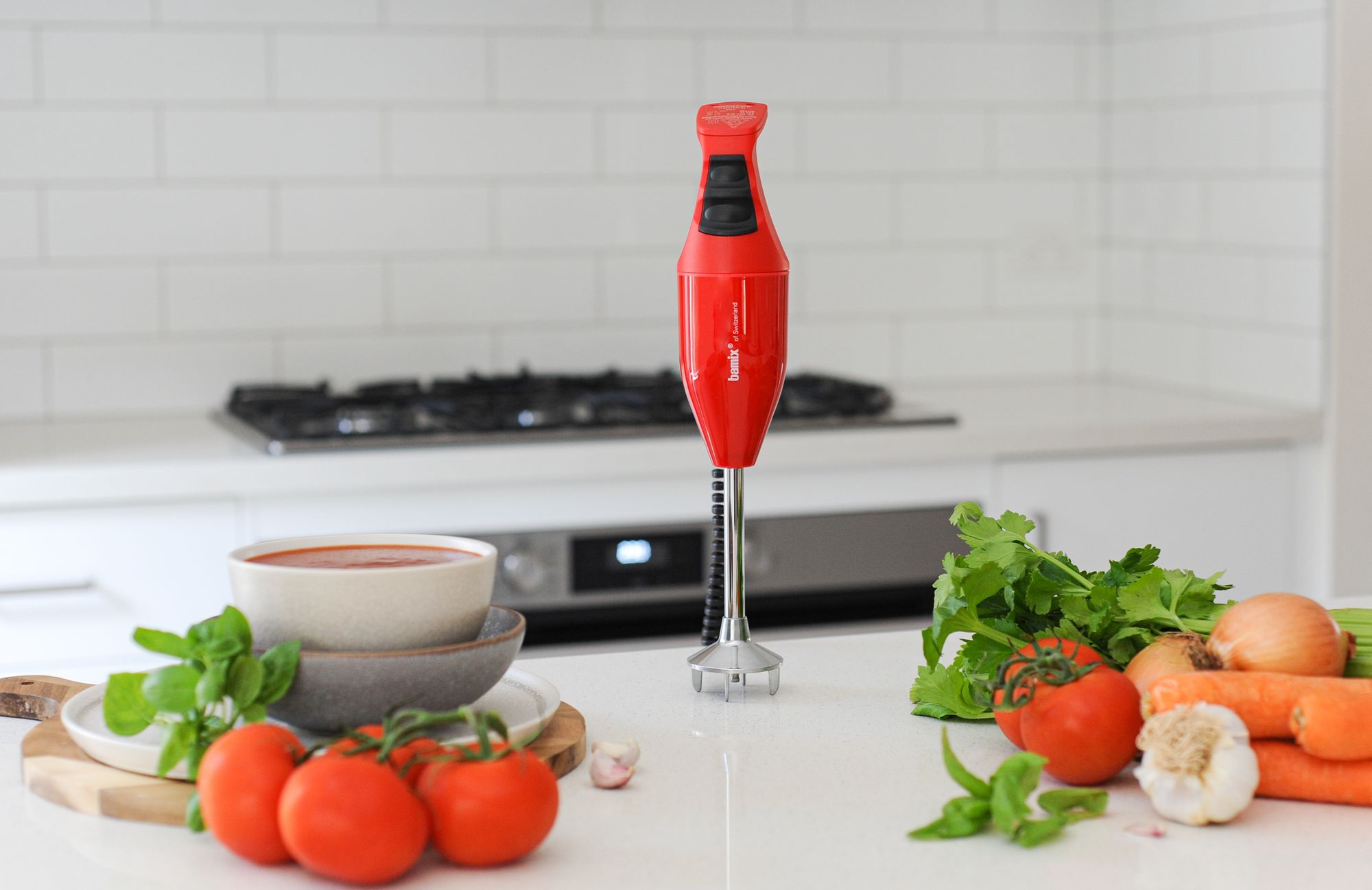 Bamix Classic Immersion Blender 140W Red