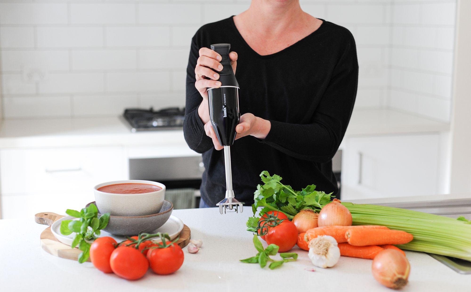 Bamix Classic Immersion Blender 140W Black