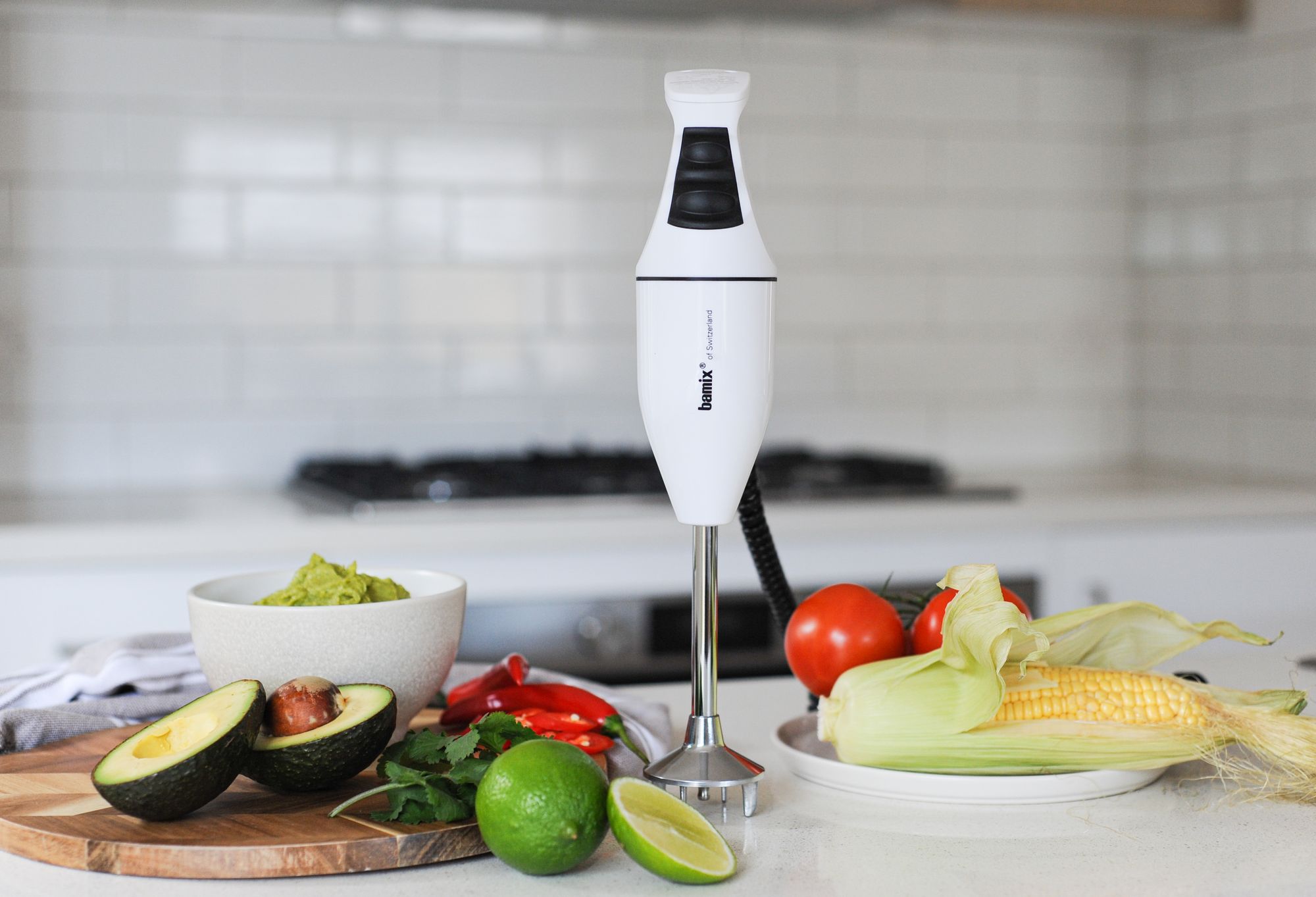 Bamix Classic Immersion Blender 140W White