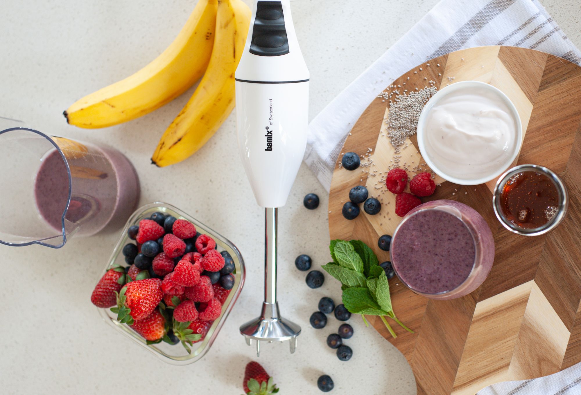 Bamix Classic Immersion Blender 140W White