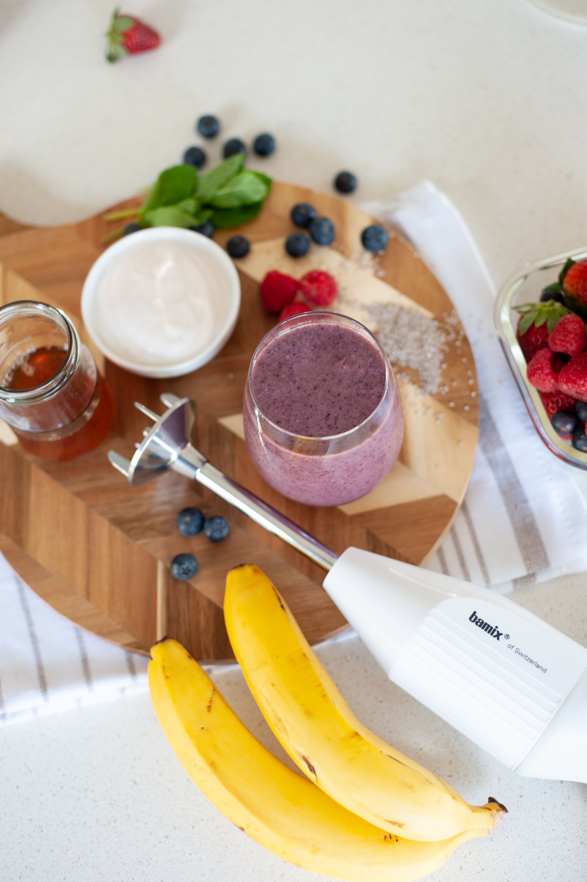 Bamix Mono Immersion Blender 140W White