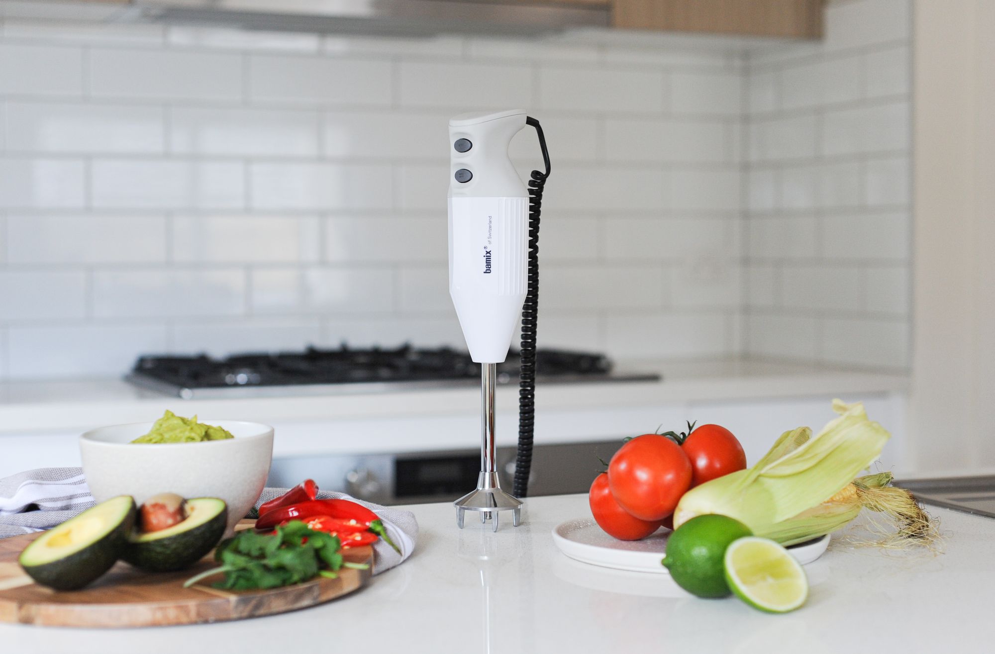 Bamix Mono Immersion Blender 140W White